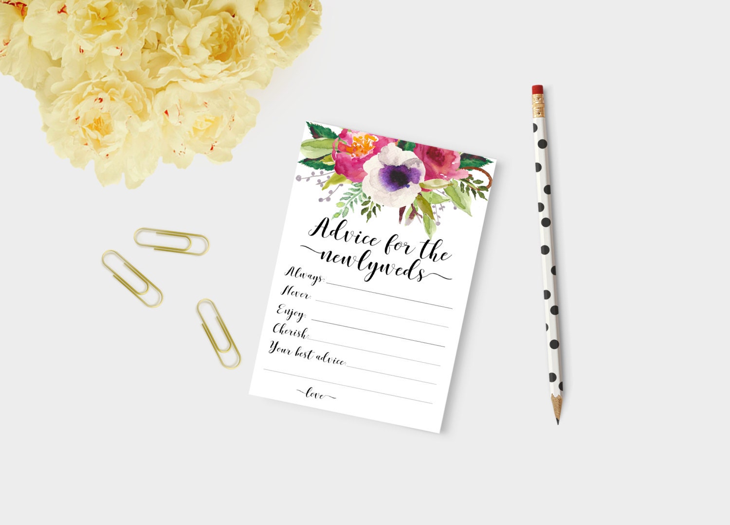 Newlywed Advice Advice For Newlyweds Marriage Advice Cards Etsy
