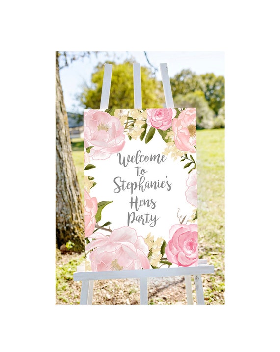 Hens party welcome sign, Welcome to hen party, hen party sign hen ...