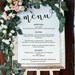 Wedding Menu Sign Wedding Menu Board Wedding Menu Poster - Etsy