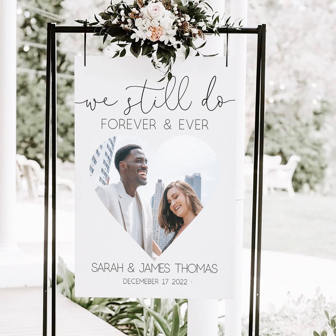 Vow Renewal Sign, Marriage Certificate, Vow Renewal Sign, Renew Vows ...