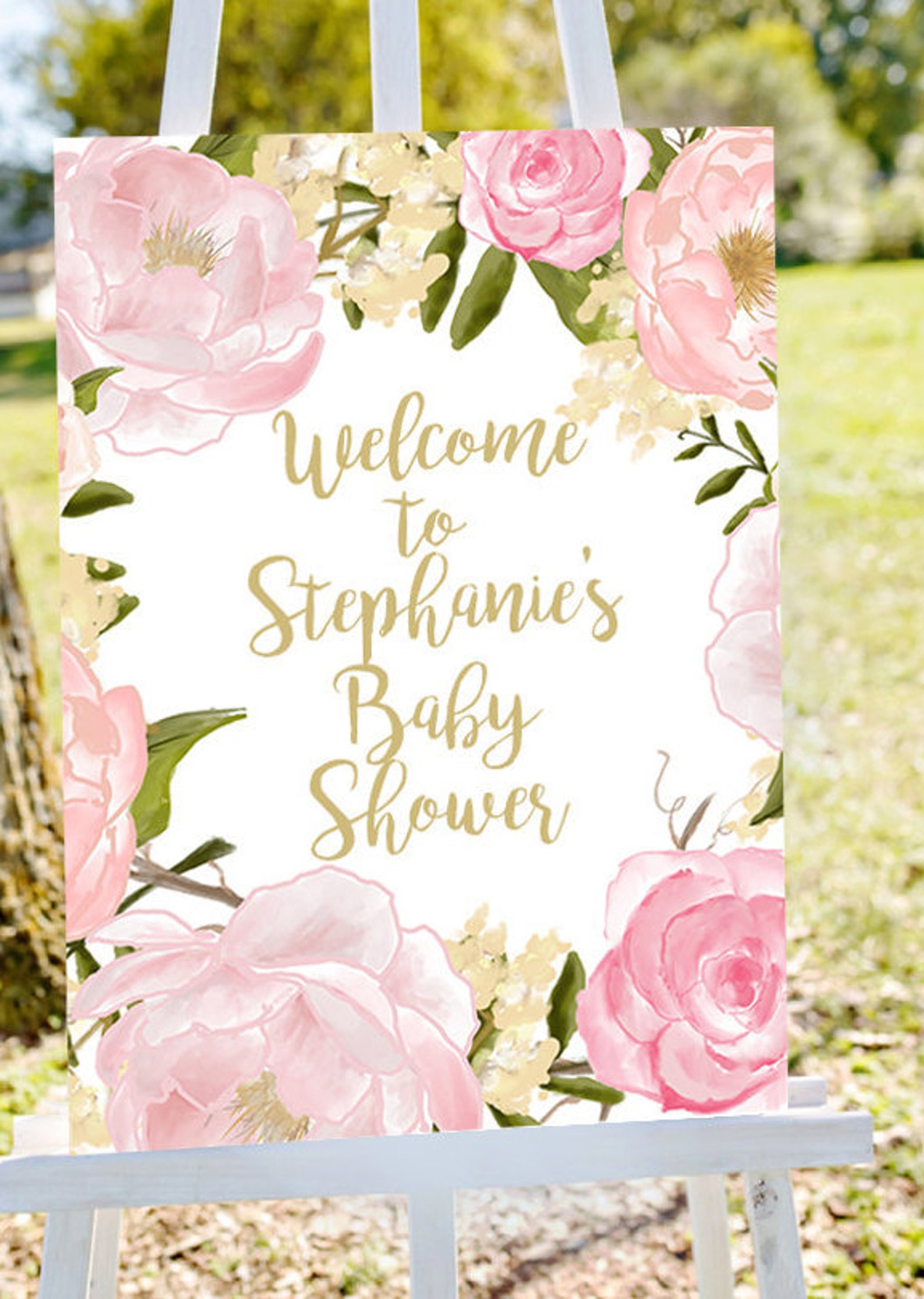 Baby Shower Welcome Sign Welcome to Baby Shower Sign Pastel - Etsy