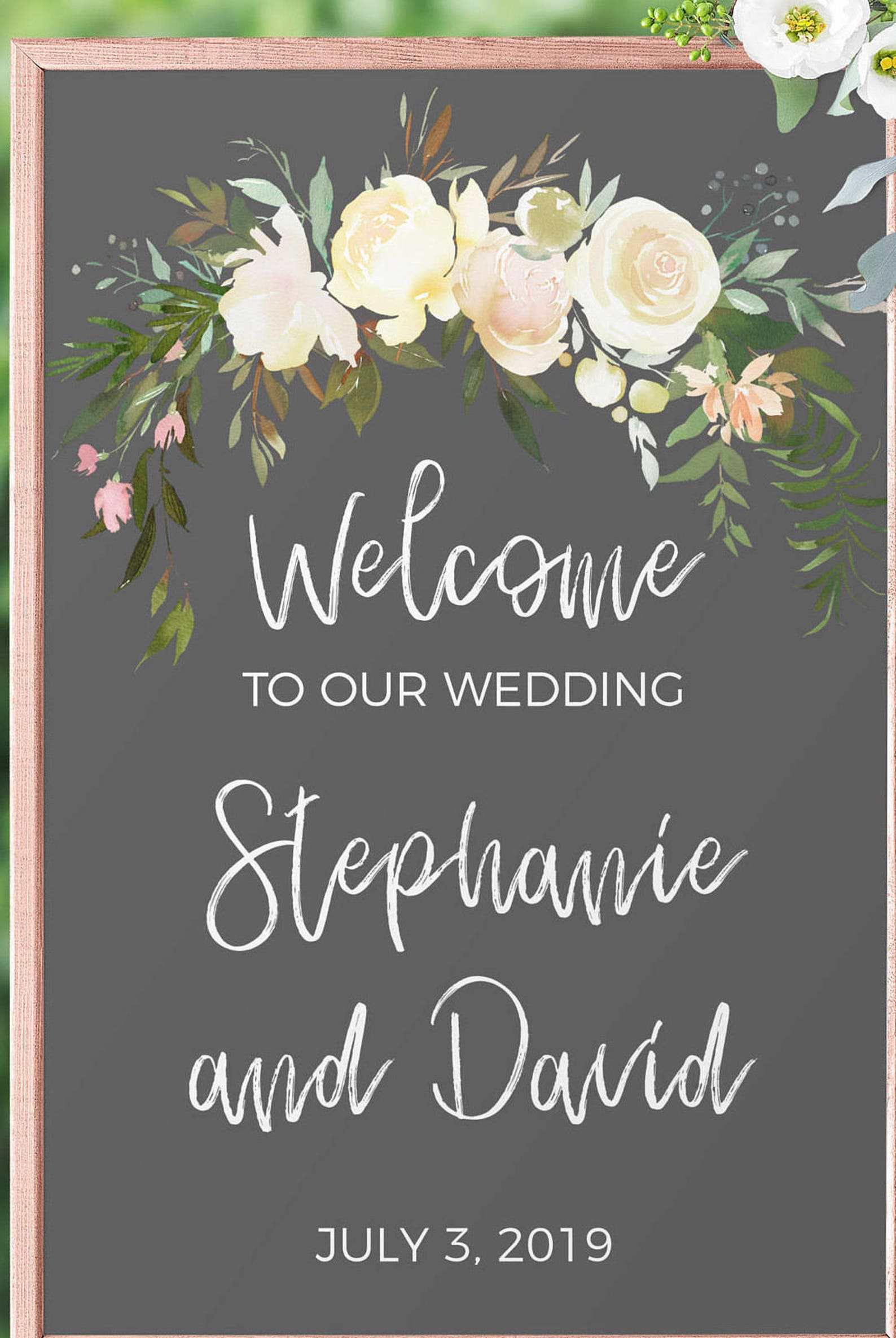 Wedding Welcome Sign Printable Wedding Sign Welcome to Our - Etsy