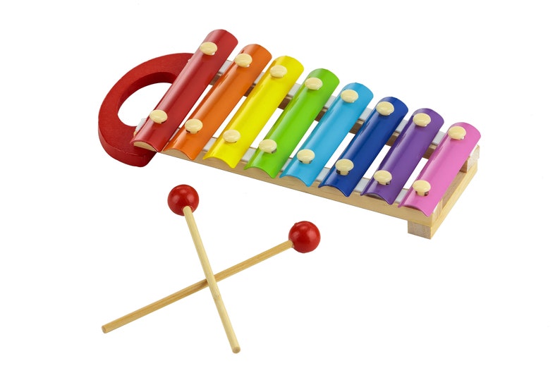 Colourful Musical Xylophone with Wooden Mallets | Etsy