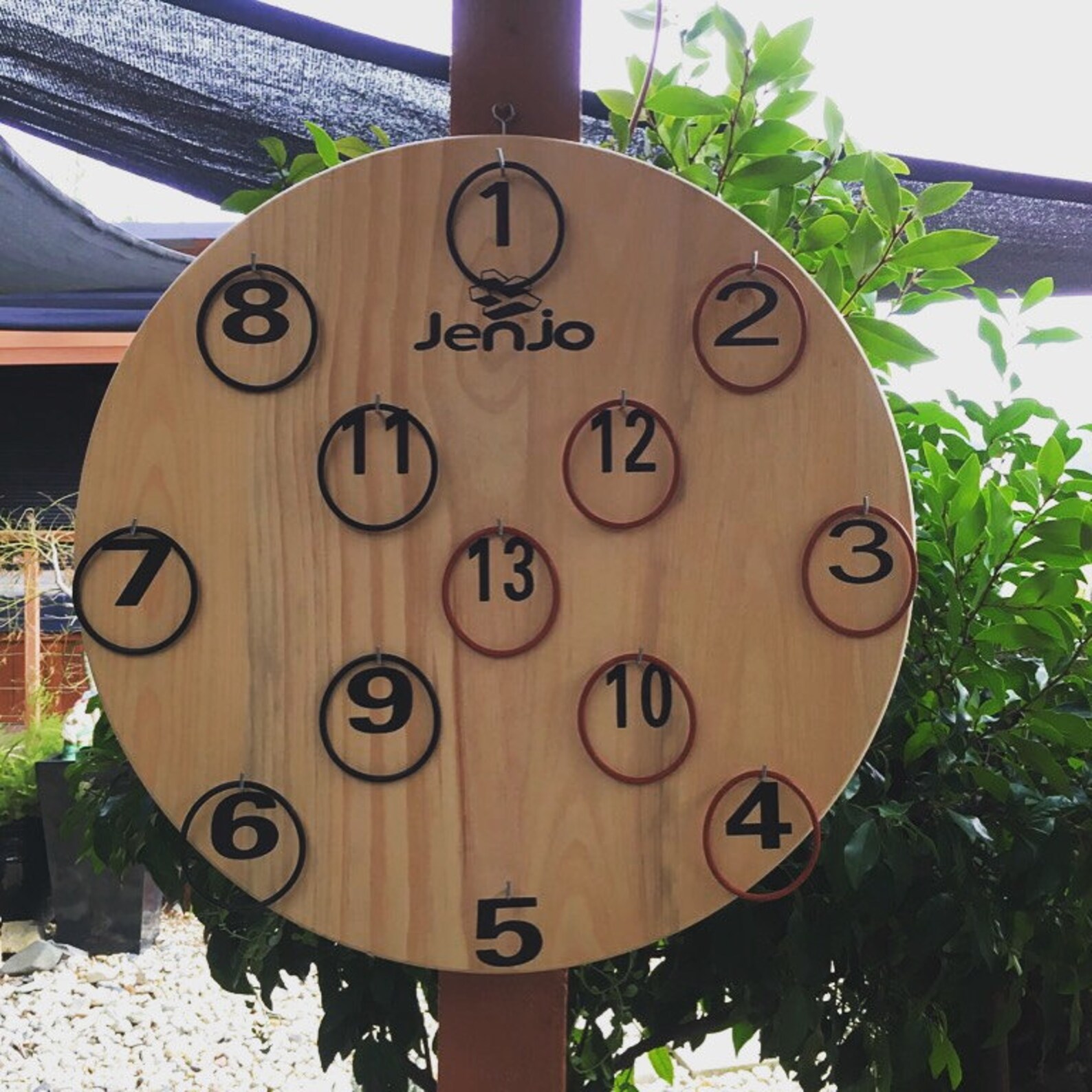 Round Wooden Giant Hookey Ring Board Lawn Game 68cm Diameter - Etsy Canada