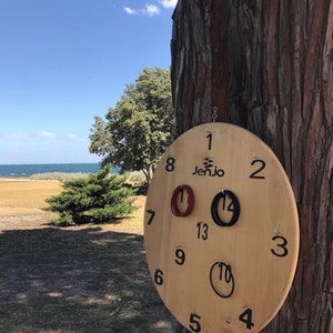 Round Wooden Giant Hookey Ring Board Lawn Game 68cm Diameter - Etsy Canada