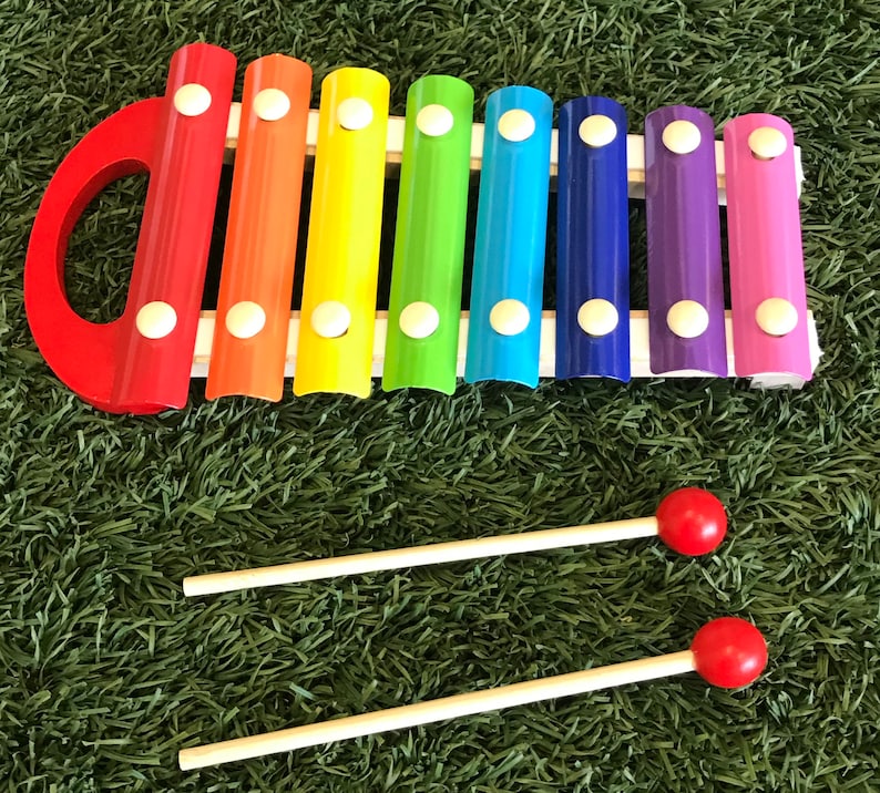 Colourful Musical Xylophone with Wooden Mallets | Etsy