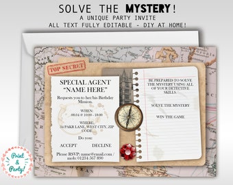 Detective Party - Etsy