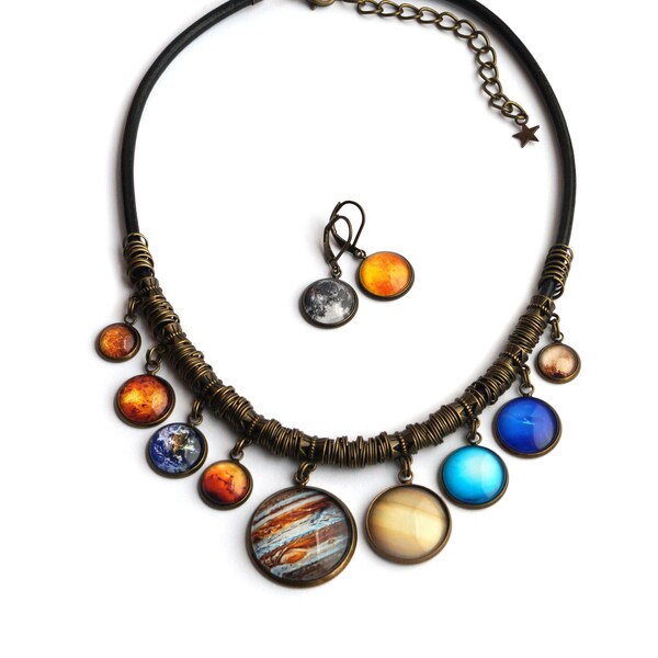 Planet Necklace - Etsy