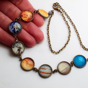 Planet Necklace Solar System Jewelry Space Romantic Gift for - Etsy