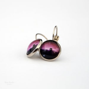 Horsehead Nebula Drop Earrings, Purple and Black Galaxy Universe ...
