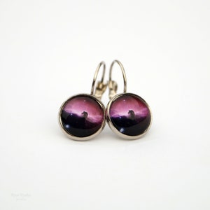 Horsehead Nebula Drop Earrings, Purple and Black Galaxy Universe ...