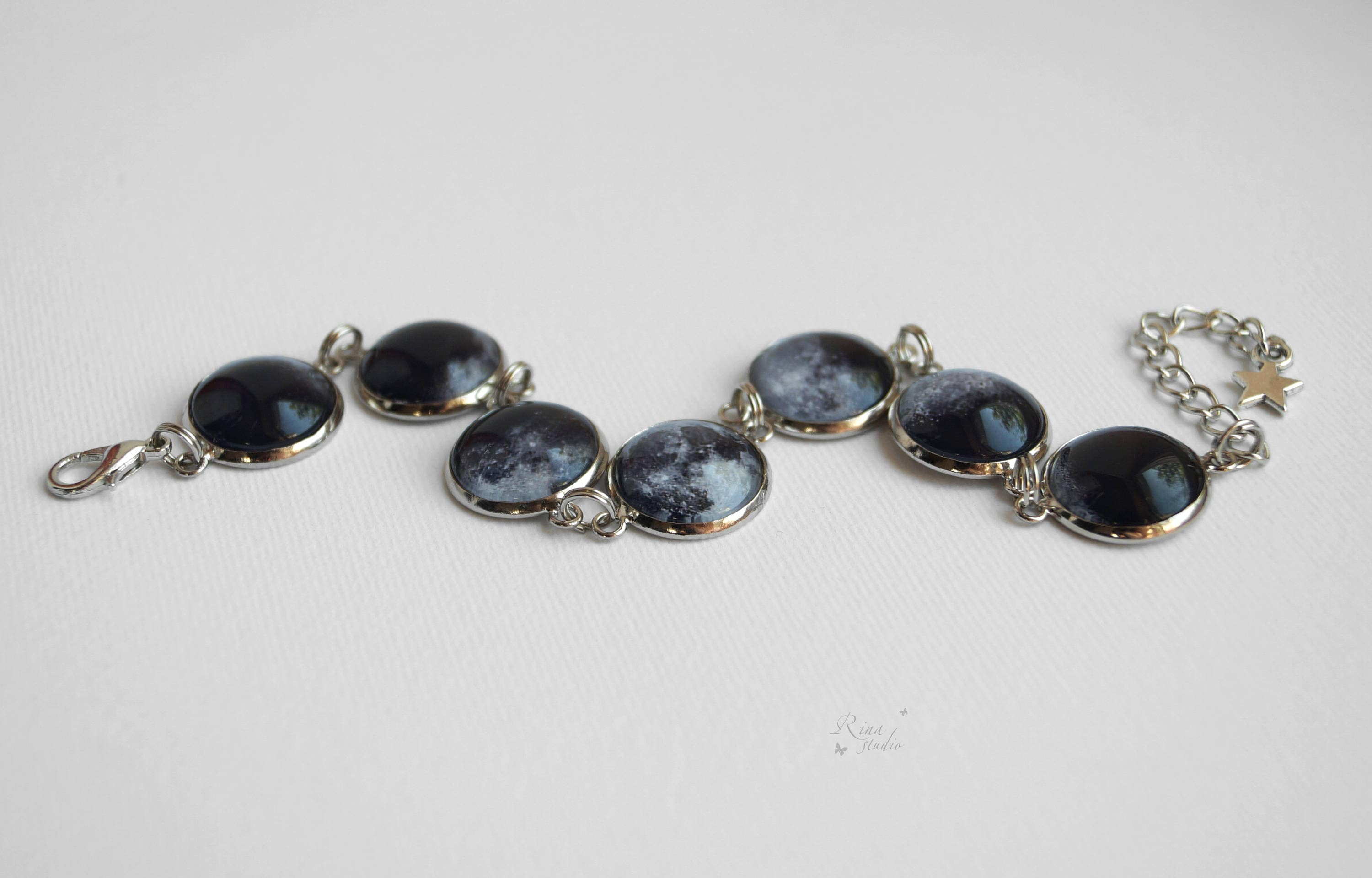 Moon Phase Bracelet Phases of the Moon Astronomy Gifts - Etsy