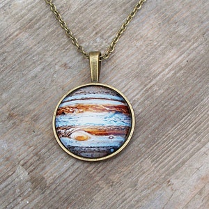 Jupiter Necklace, Sagittarius Ruling Planet, Jupiter Pendant Space ...