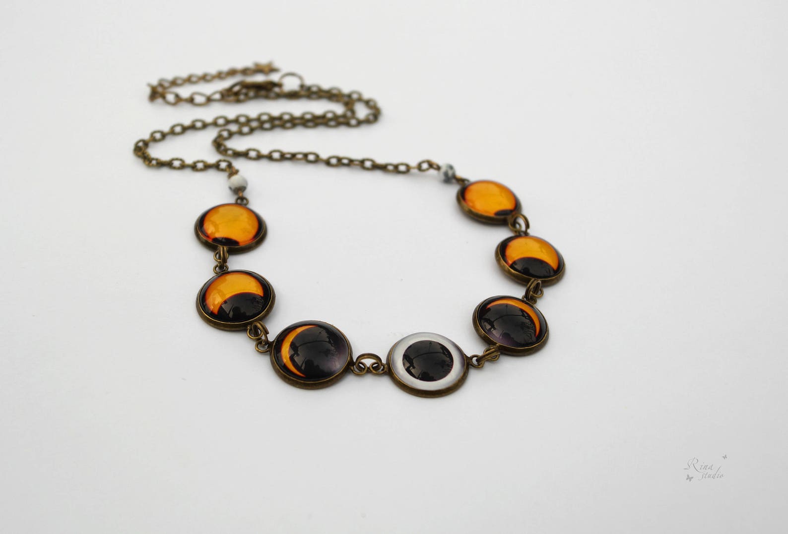 Solar Eclipse Necklace Solar System Pendant Sun Necklace Total Solar ...