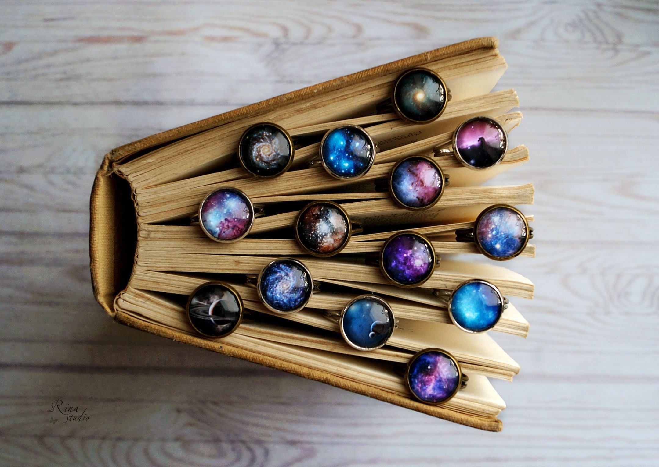 Galaxy Adjustable Ring Cosmic Jewelry Birthday gift idea for | Etsy