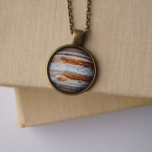 Jupiter Necklace, Sagittarius Ruling Planet, Jupiter Pendant Space ...
