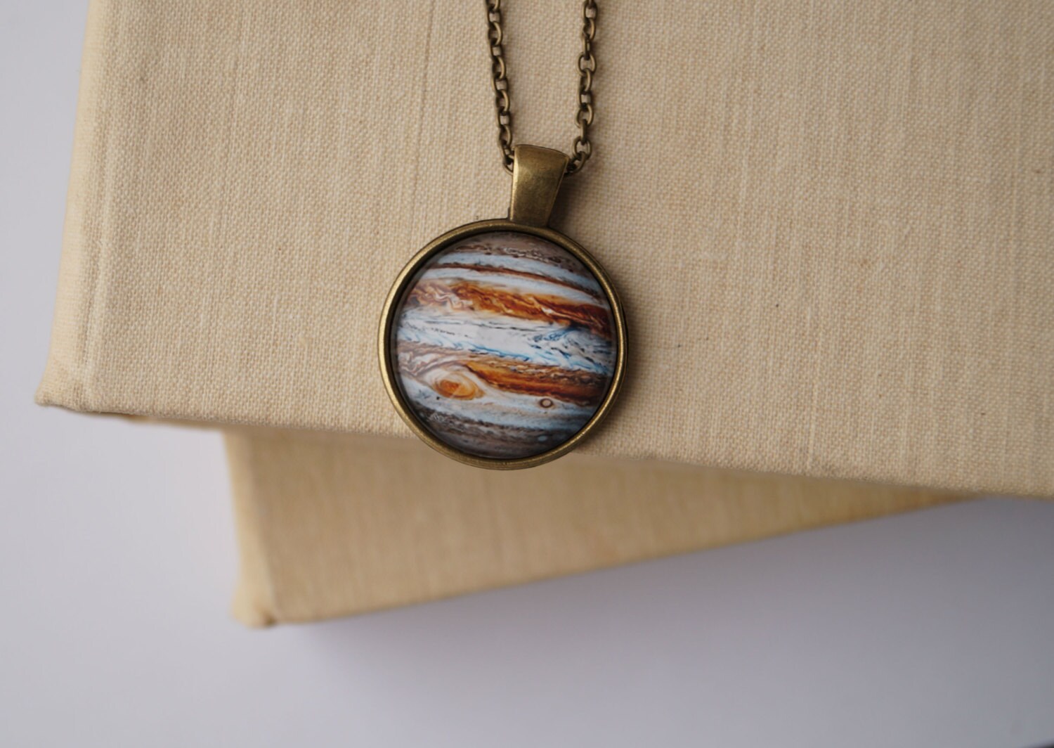 Jupiter Necklace, Sagittarius Ruling Planet, Jupiter Pendant Space ...