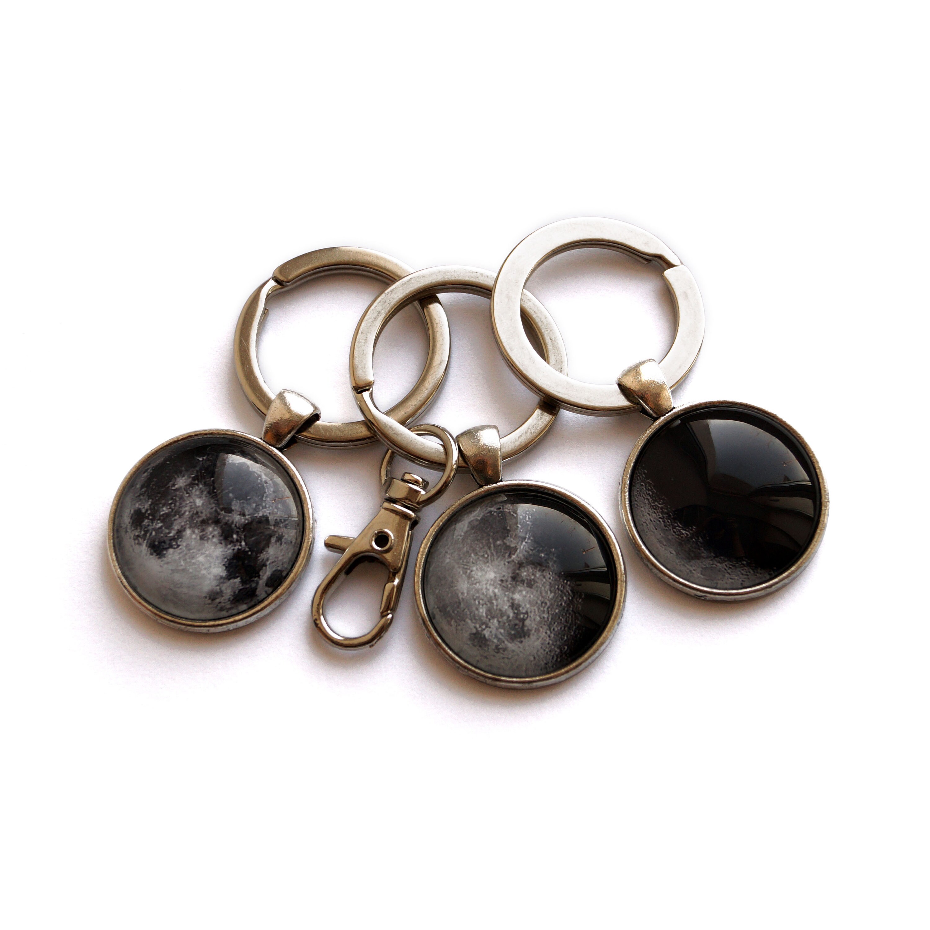 Personalized Custom Birth Moon Phase Keychain Science Gift | Etsy