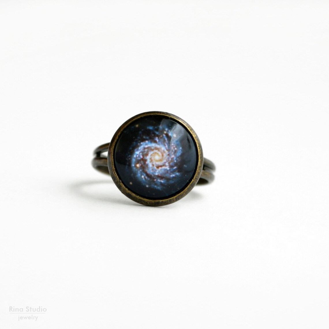 Milky Way Adjustable Ring Dark Galaxy Jewelry Space Ring - Etsy