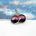 Horsehead Nebula Drop Earrings Purple and Black Galaxy - Etsy