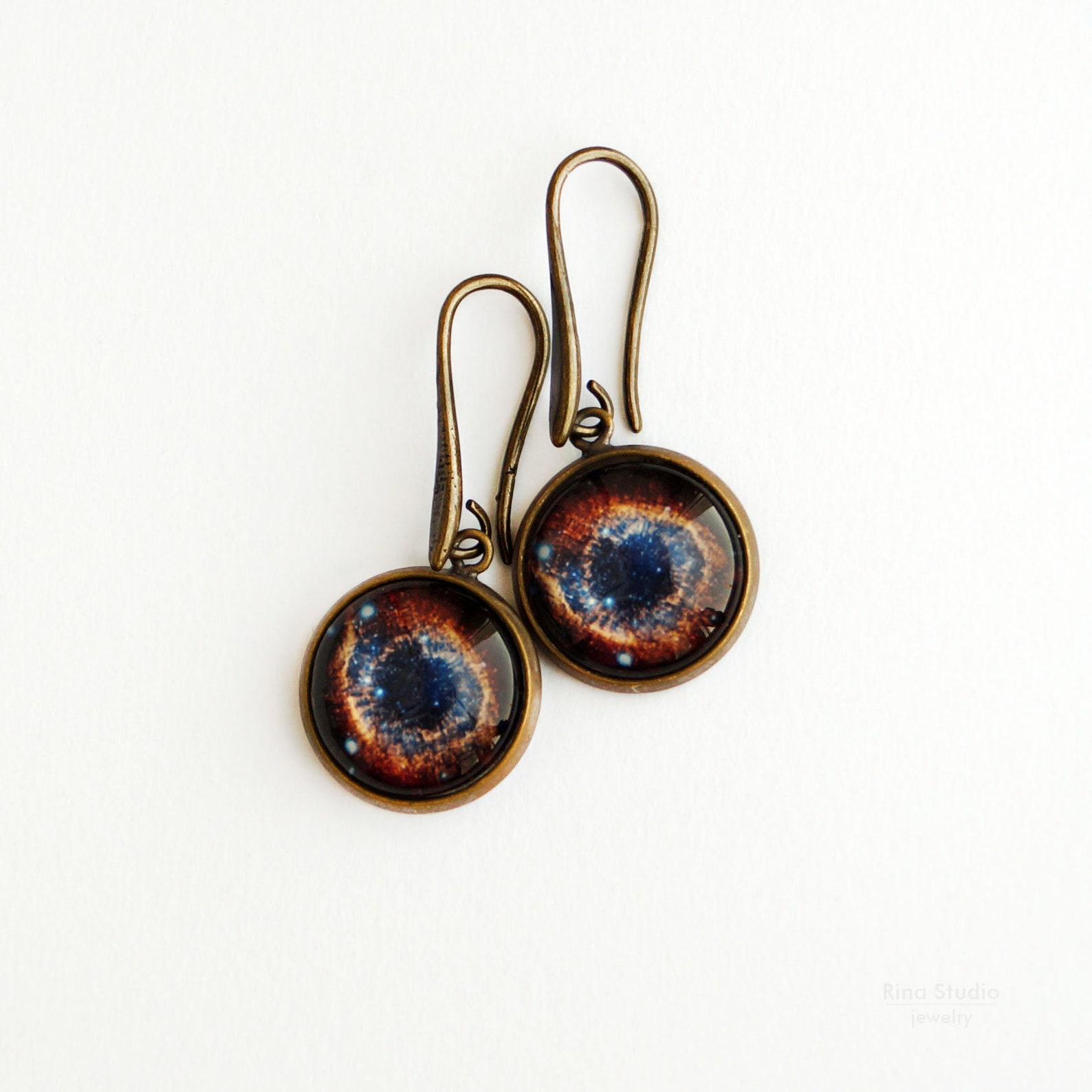 Galaxy Drop Earrings Celestial Gift for Girl Universe - Etsy