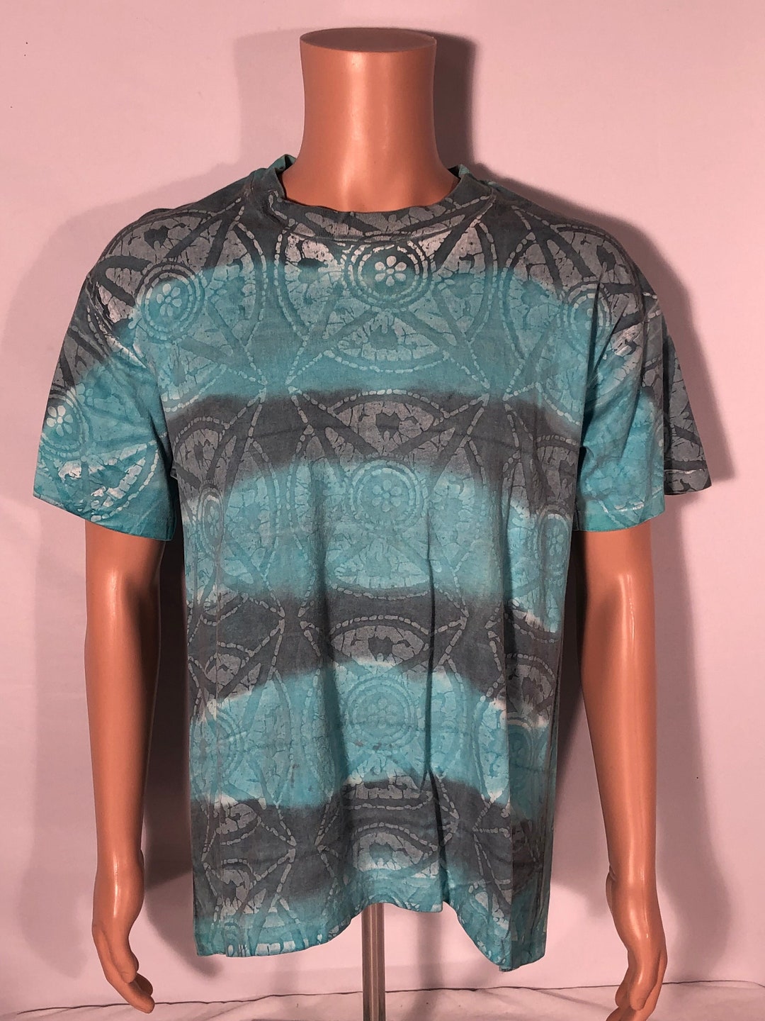 Vintage Mens Laguna Tie Dye Batik Surfer Surfing Beach California 90s ...