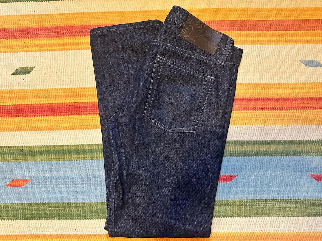 Vintage Naked and Famous Weird Guy Fit Jeans Dark Indigo Selvedge Grey ...