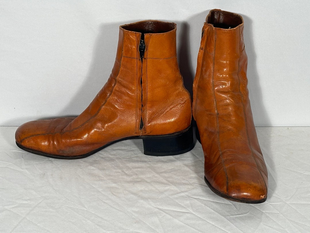 Vintage Florsheim Royal Imperial Mens Ankle Chelsea Boots Chestnut ...