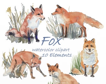 Fox Clip Art | Etsy