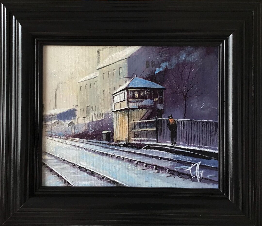 Original Northern Art Railway Industrial Acrylic Pete Tuffrey Framed - Etsy