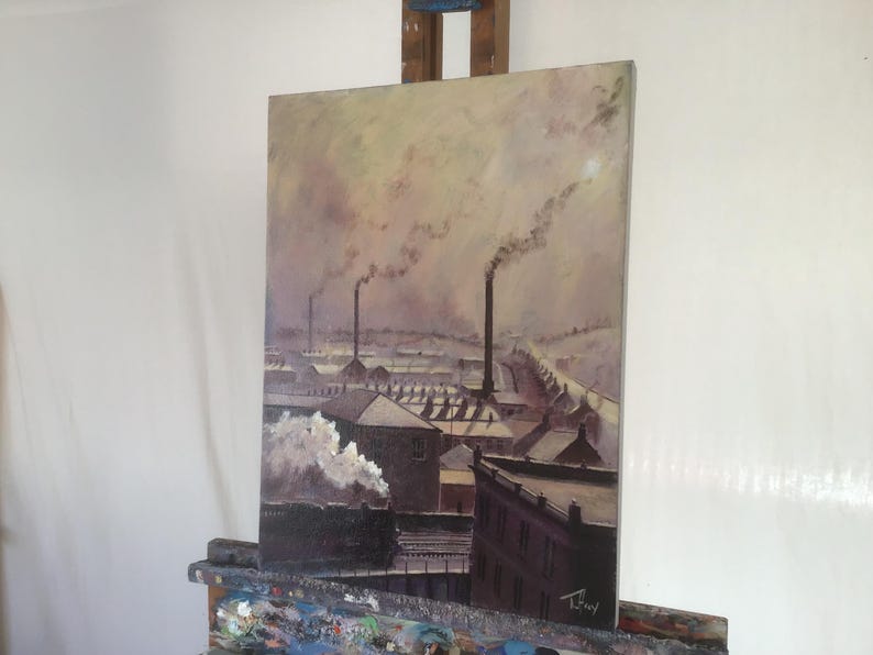 Original Painting Railway Train Northern Art Pete Tuffrey - Etsy UK