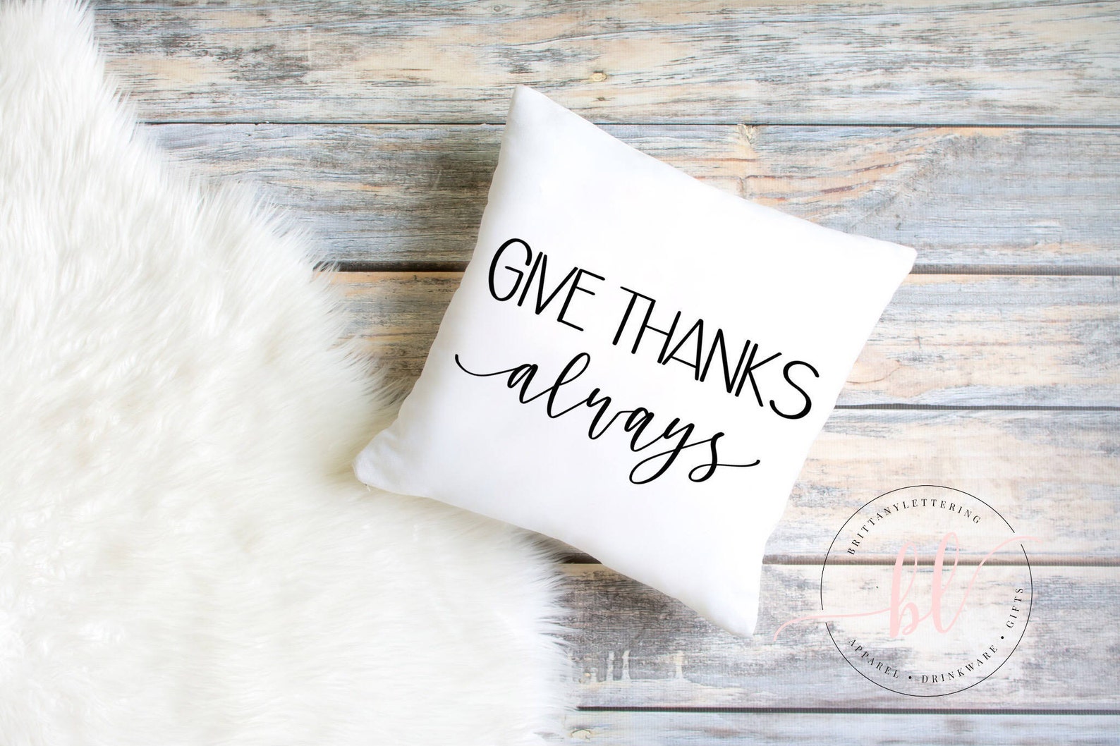 Give Thanks Always SVG Give Thanks Always Hand Lettered | Etsy