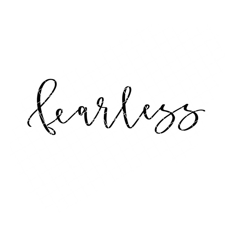Fearless SVG Christian SVG Fearless Faith Over Fear - Etsy