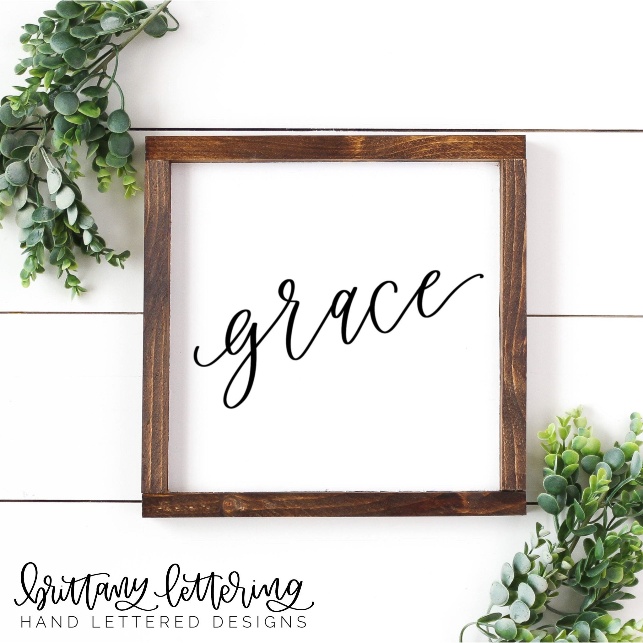 Grace SVG Grace Hand Lettered SVG | Etsy