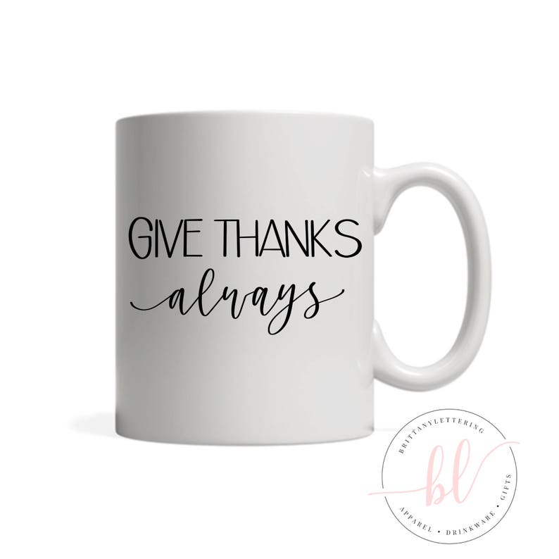 Give Thanks Always SVG Give Thanks Always Hand Lettered | Etsy