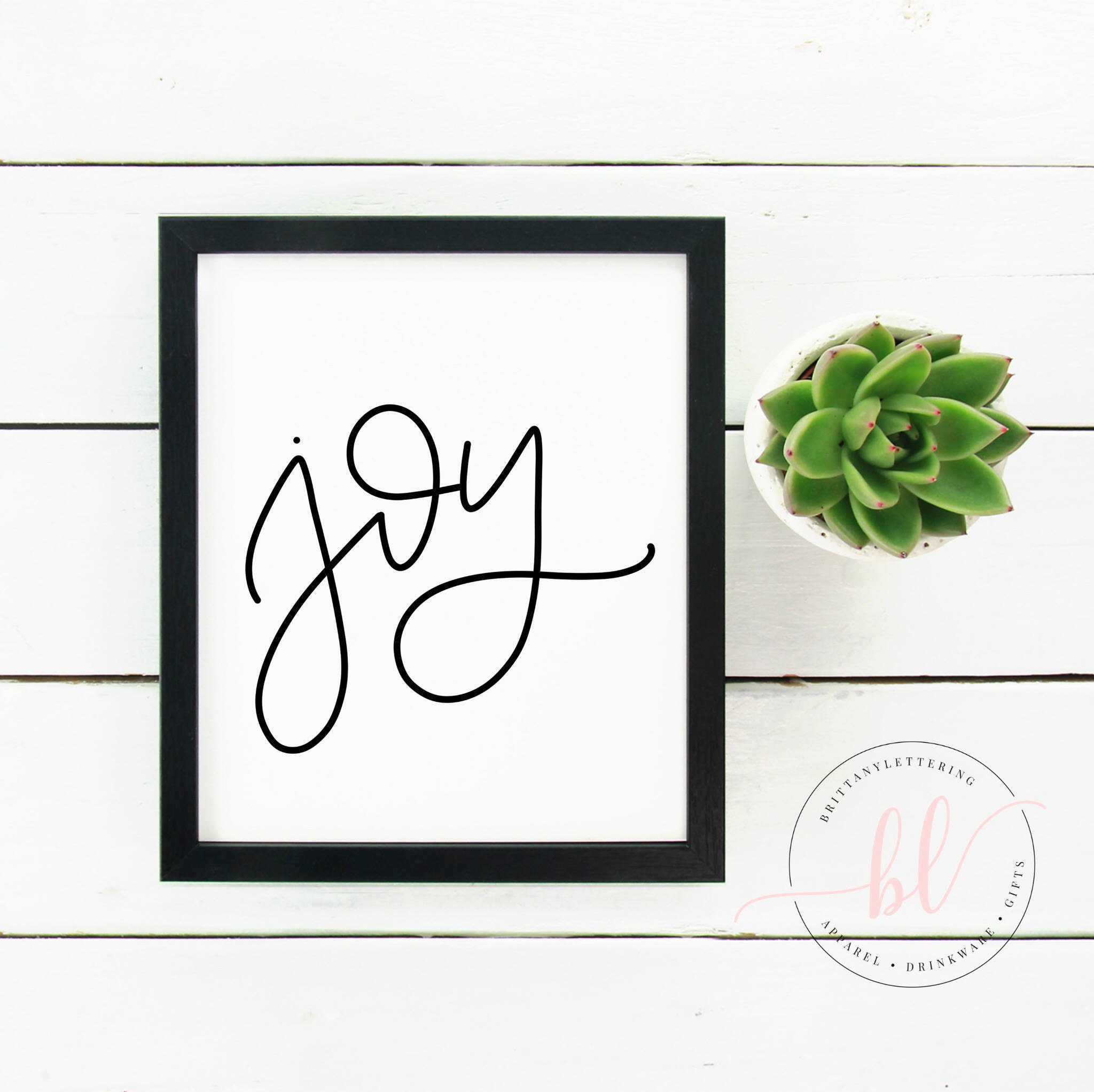 Joy SVG Joy Christmas SVG Hand Lettered Svg - Etsy