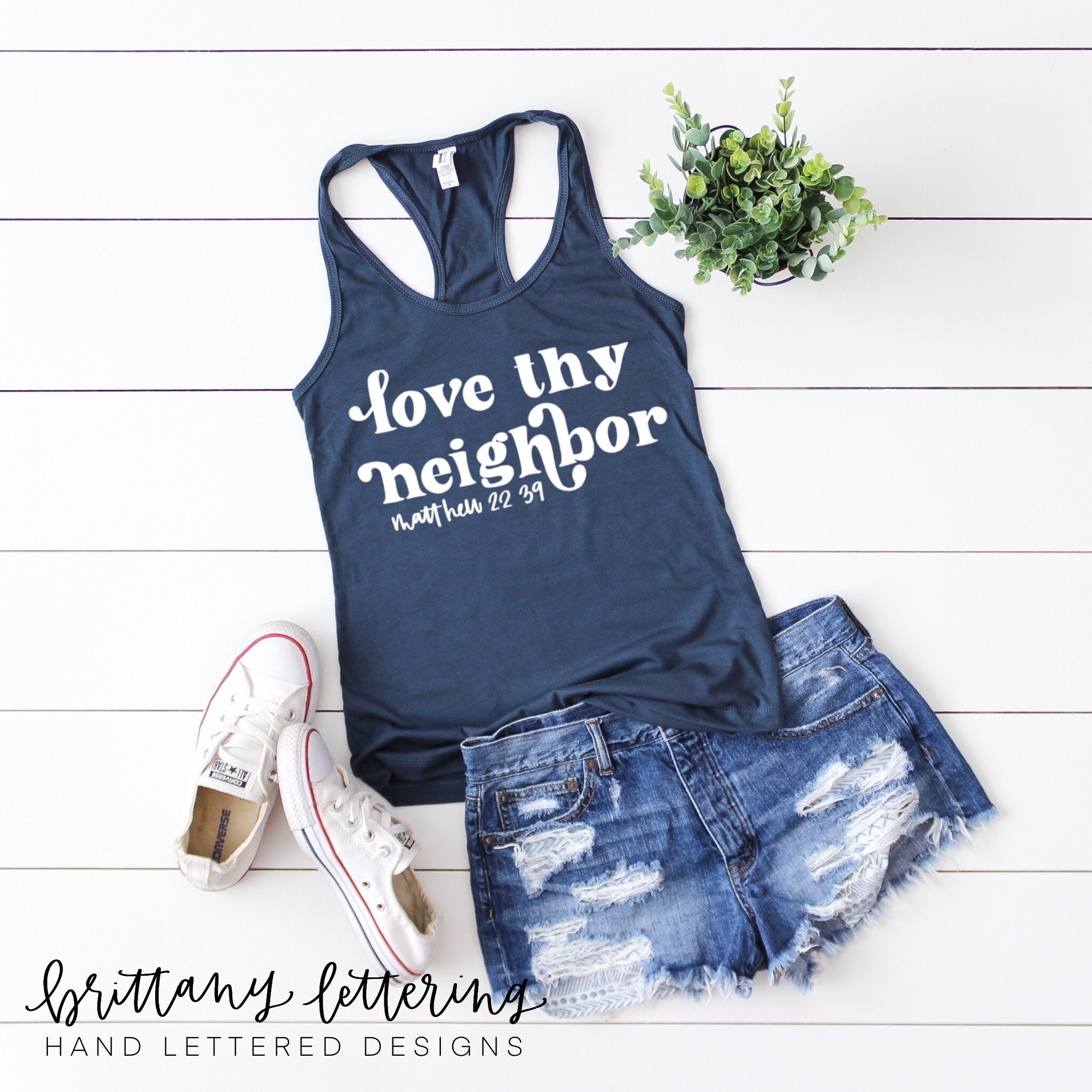 Love Thy Neighbor SVG Hand Lettered SVG Cricut SVG - Etsy