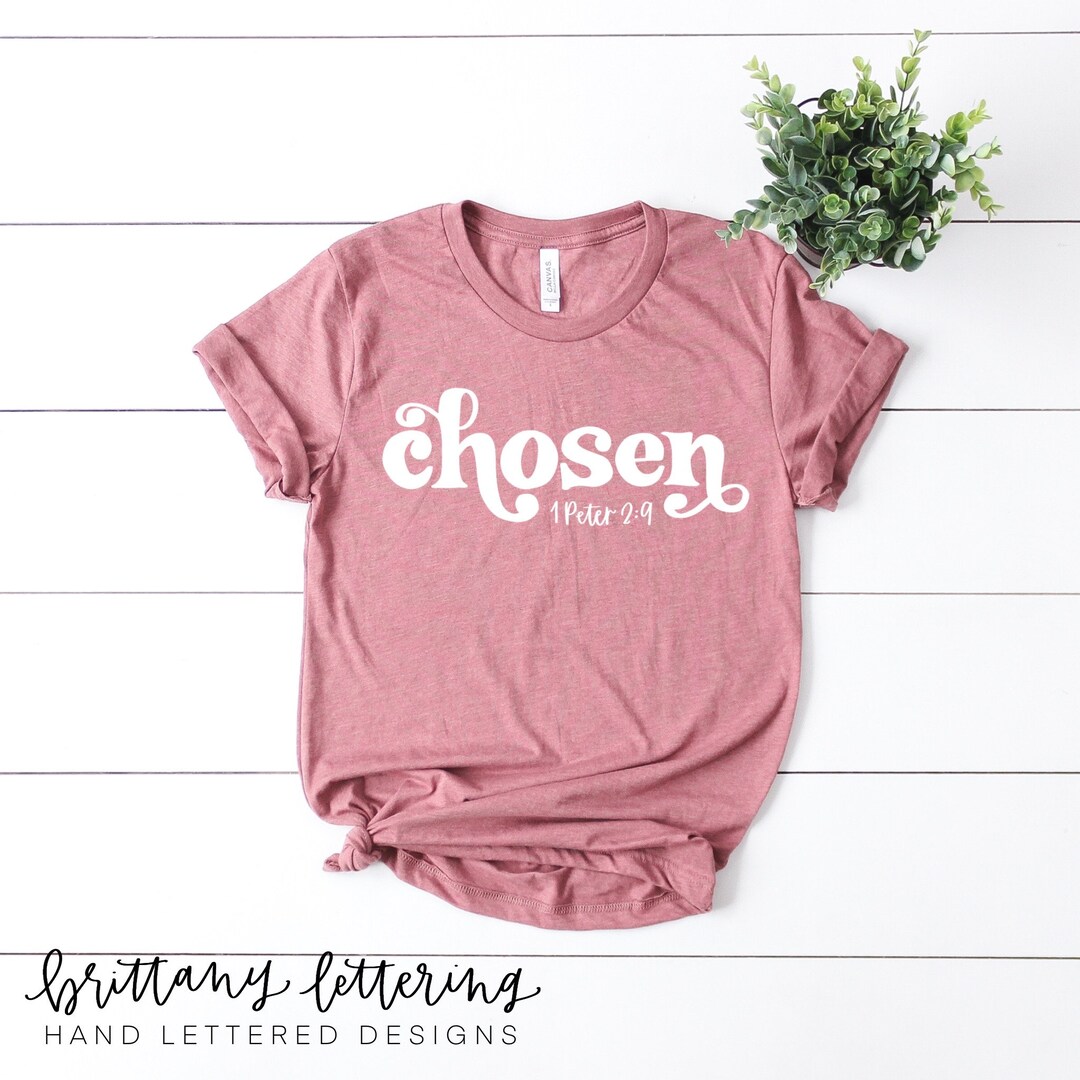 Chosen SVG Chosen Hand Lettered SVG Cricut Svg Christian Svg - Etsy