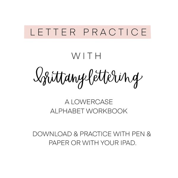 Hand Lettering Worksheets - Etsy