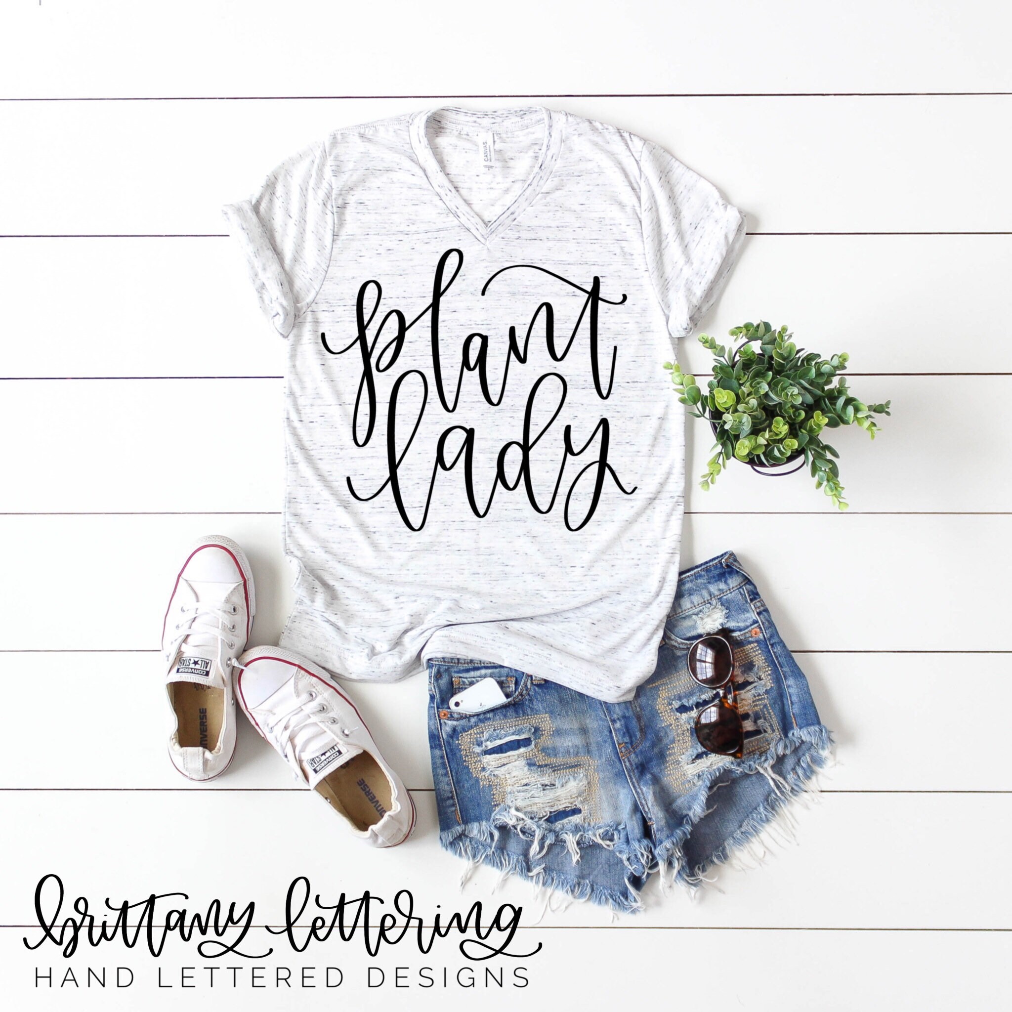 Plant Lady SVG Plant Lady Hand Lettered SVG | Etsy