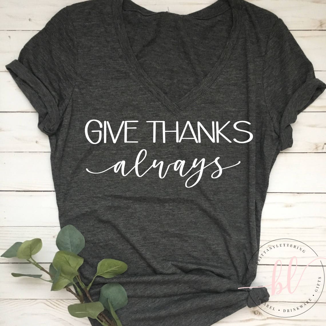 Give Thanks Always SVG Give Thanks Always Hand Lettered | Etsy