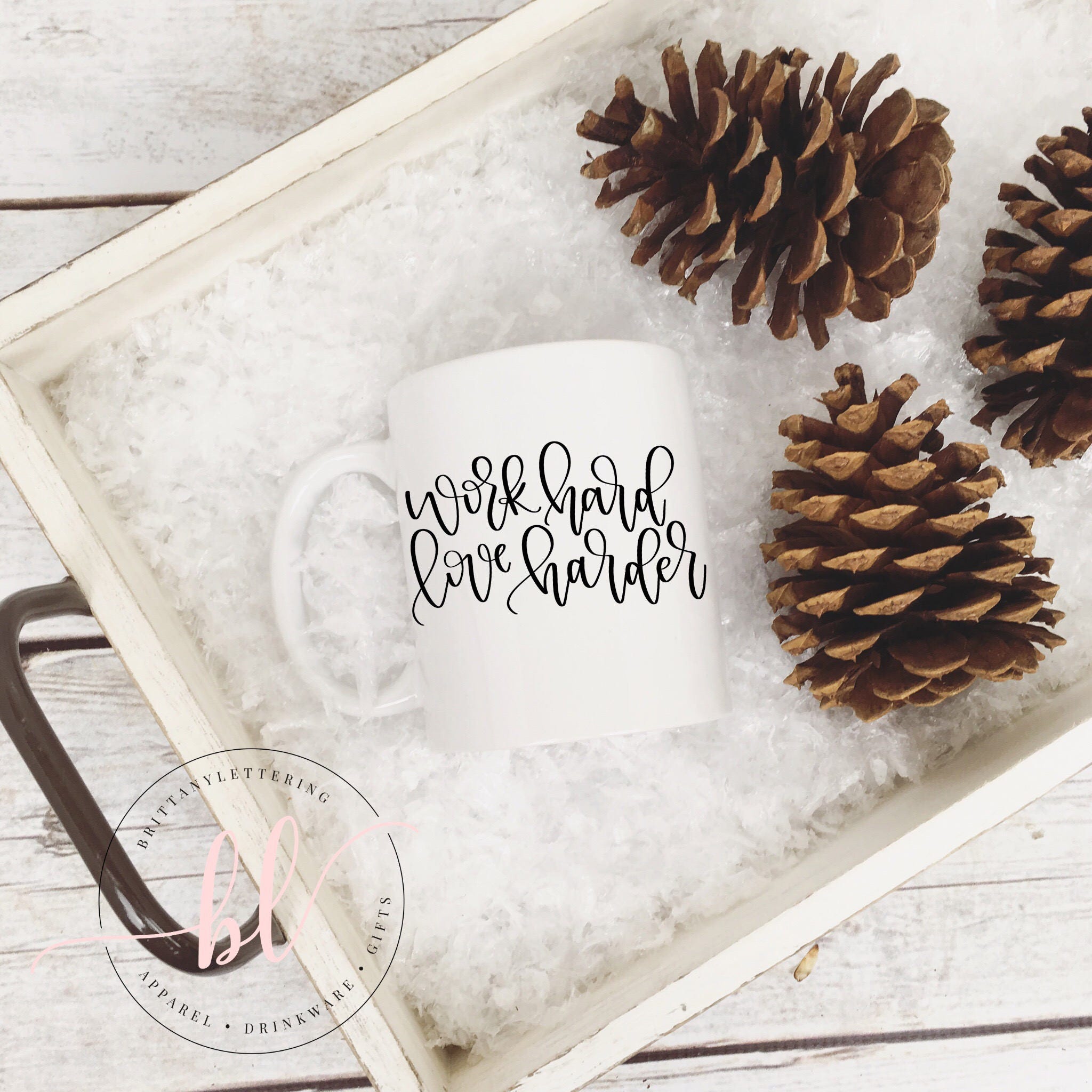 Work Hard Love Harder SVG - Work Hard Love Harder - Hand Lettered SVG ...