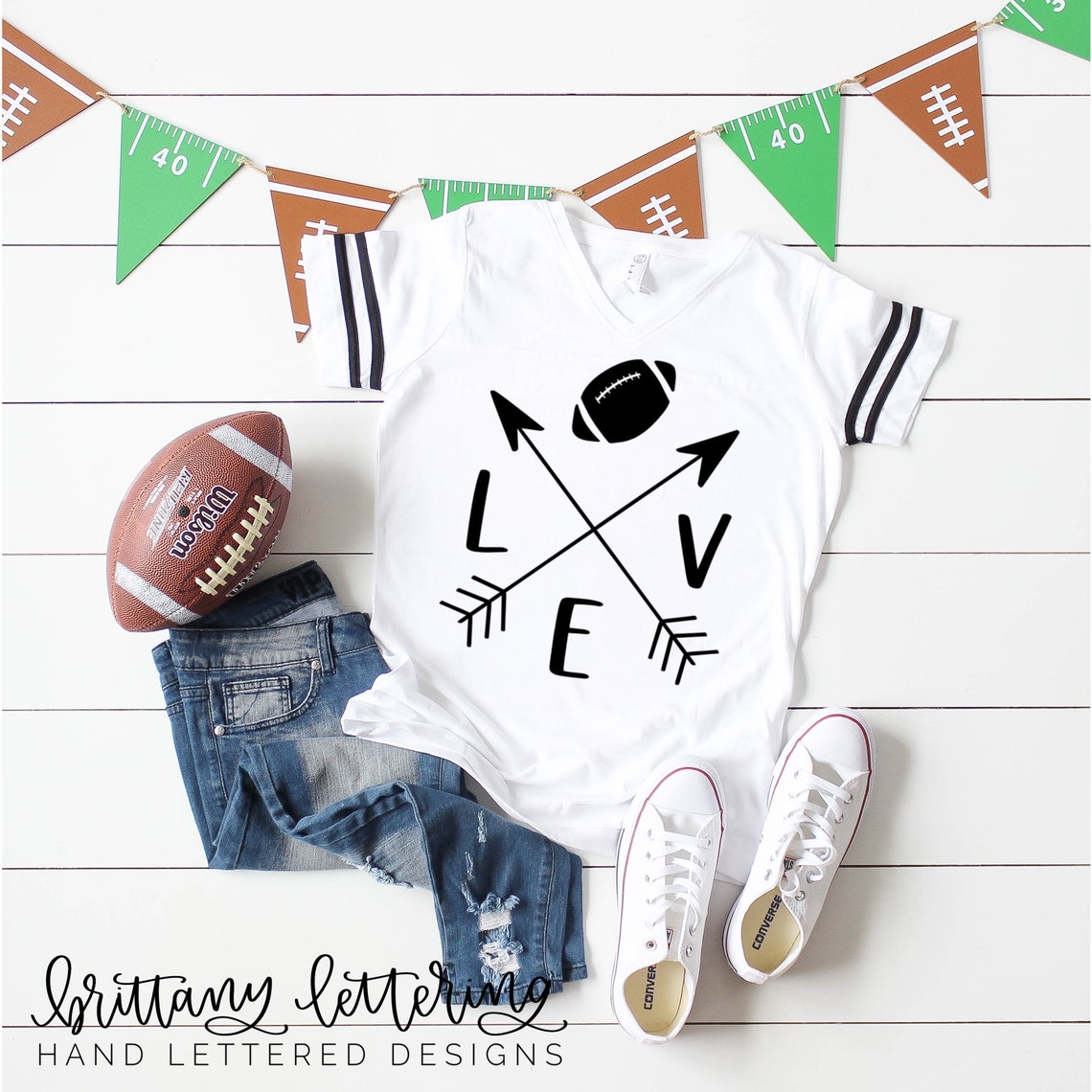 Football Love SVG Love Football SVG Football Svg Fall | Etsy