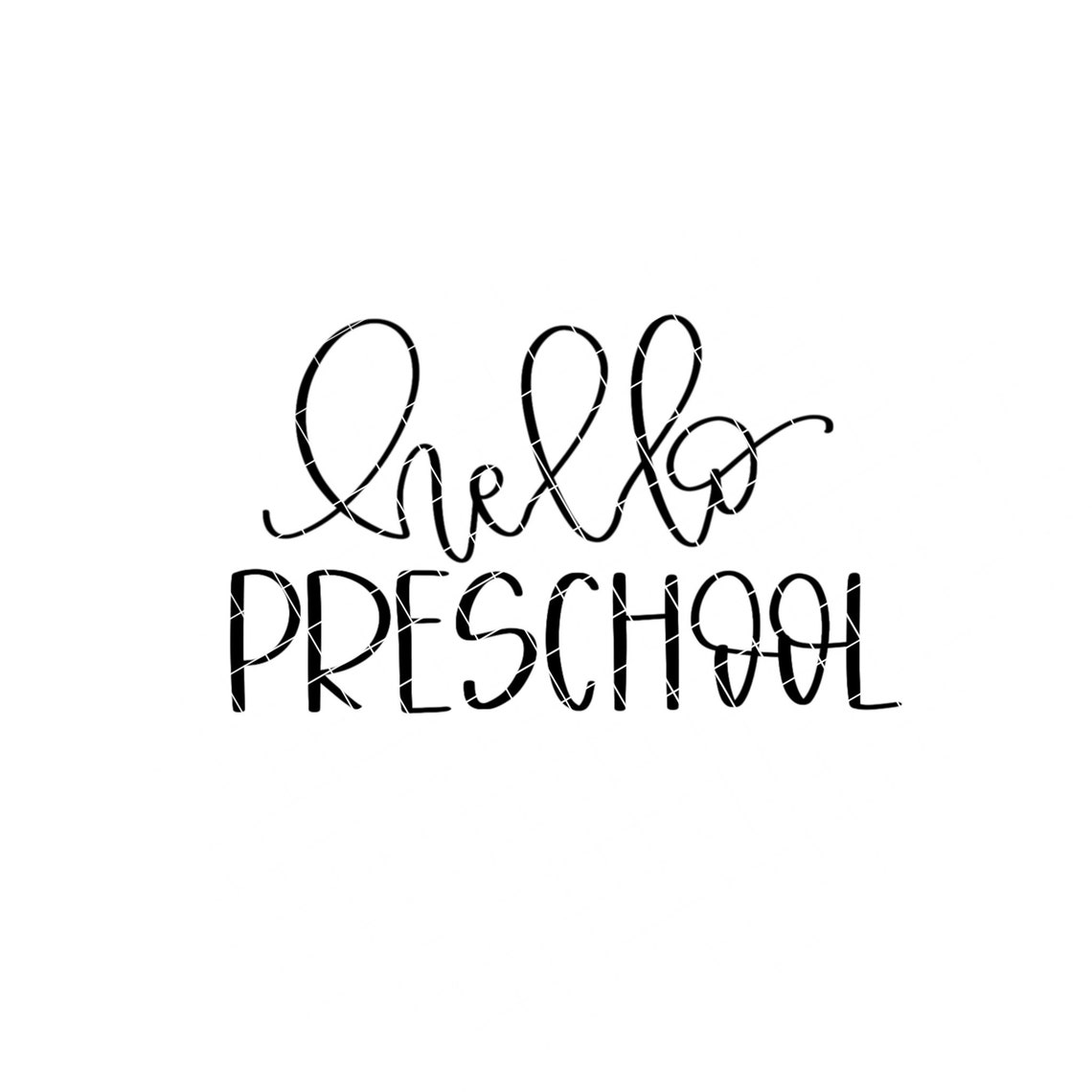 Hello Preschool SVG Hello Pre School SVG First Day of | Etsy