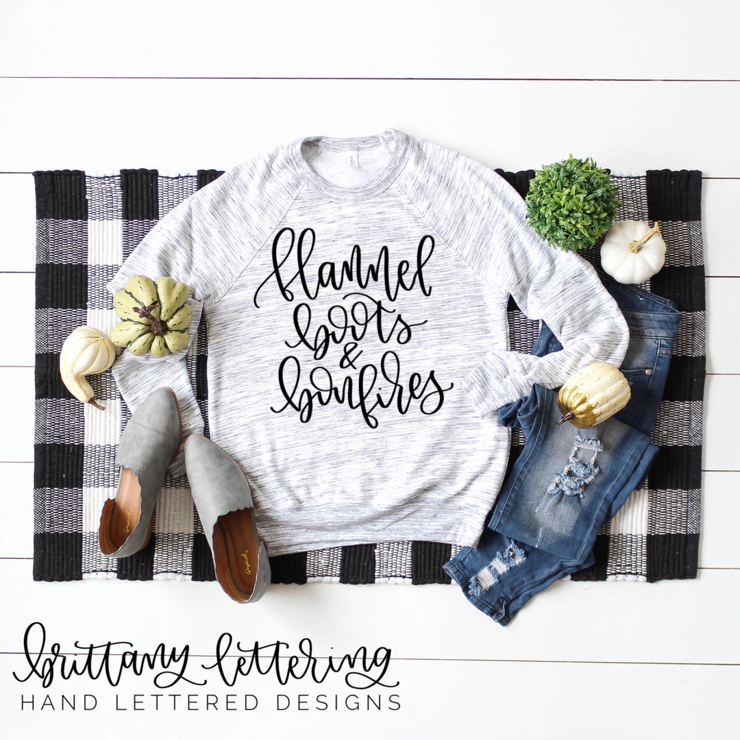 Flannel, Boots and Bonfires SVG Flannel, Boots and Bonfires Fall SVG ...