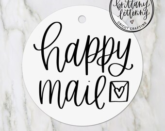 happy mail svg shop small svg svg Happy things inside svg hand lettered ...
