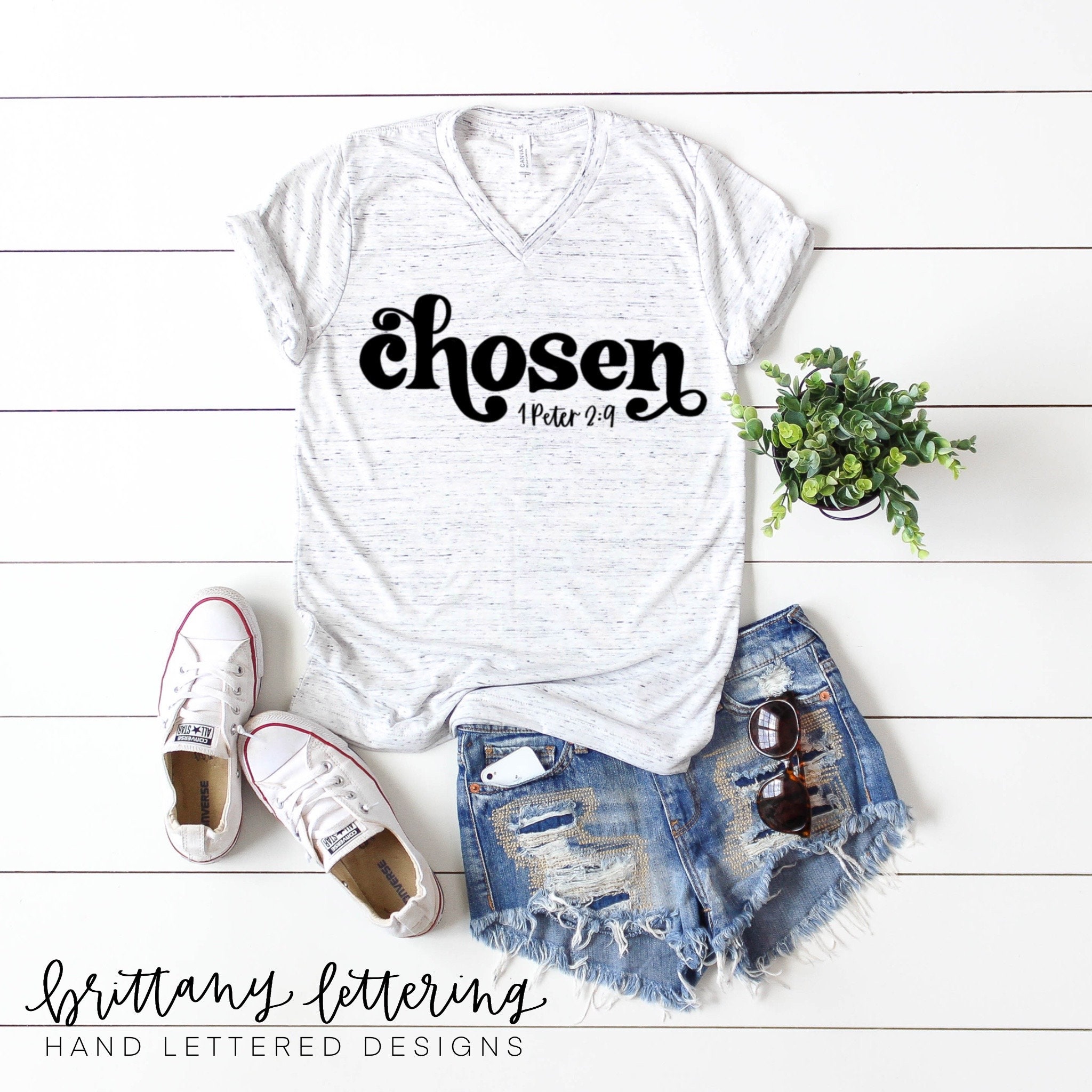 Chosen SVG - Chosen - Hand Lettered SVG - Cricut Svg - Christian Svg - Etsy
