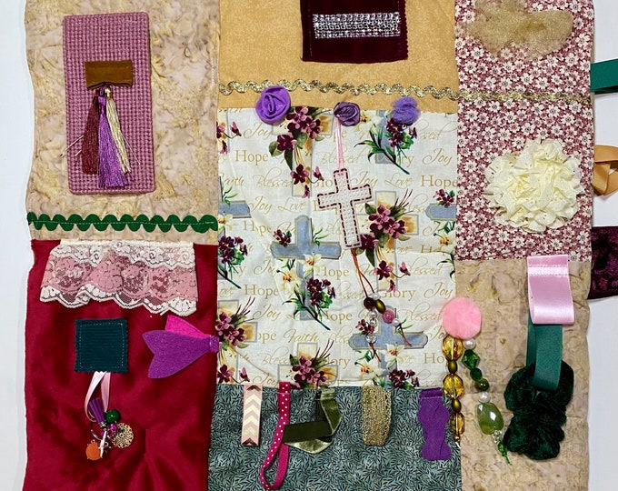 RELIGIOUS, PRAYER, CHRISTIAN, Large Fidget Blanket, Large Fidget Quilt ...