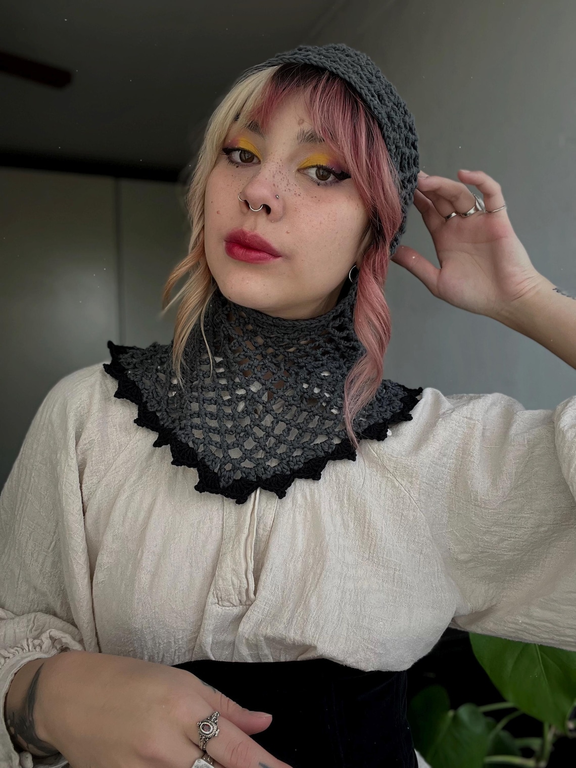 PDF PATTERN Crochet Chainmail Hood - Etsy