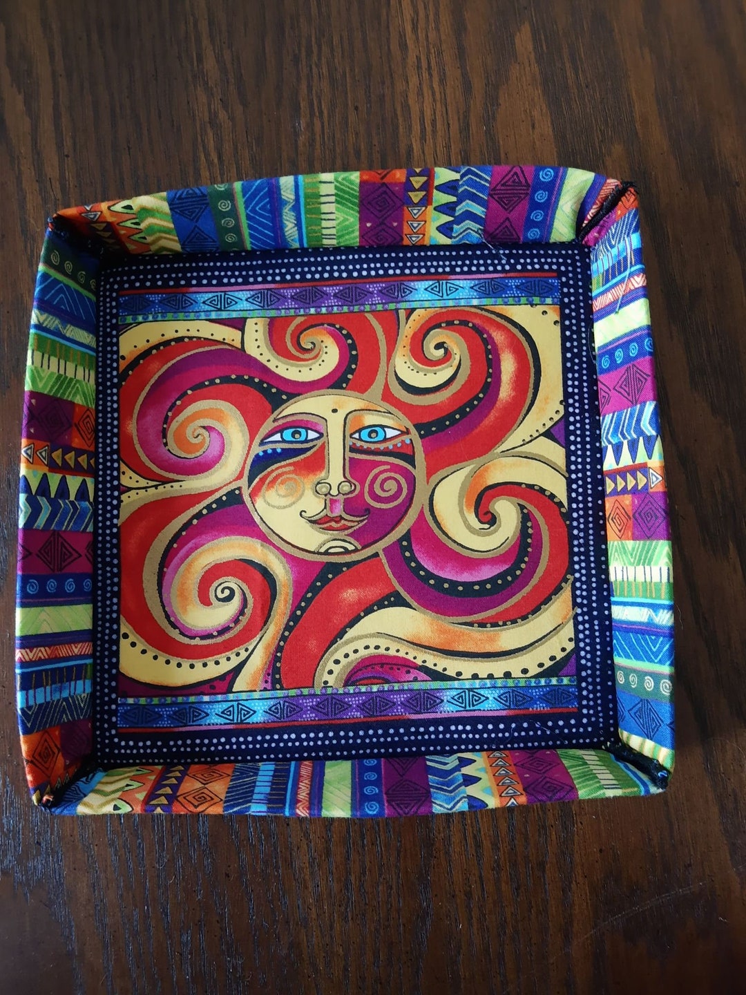 7 Inch Soft Tray - Belenos/smiling Sun on Blue Background - Etsy